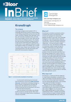 Download the Bloor InBrief report about KronoGraph